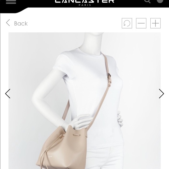 Lancaster | Bags | Lancaster Paris Taupe Crossbody Bucket Bag | Poshmark